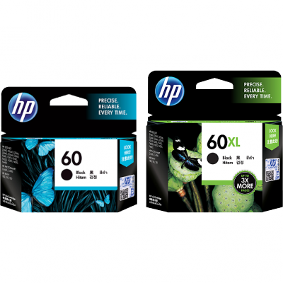 HP Ink Cartridge #60 CC640WA / #60XL CC641WA (Black)-天下文儀有限公司 ...