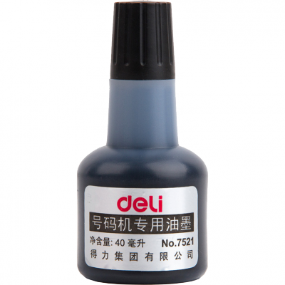 Deli Numbering Machine Ink 40ml No.7521 號碼機印油-天下文儀有限公司 (OfficeShopping ...